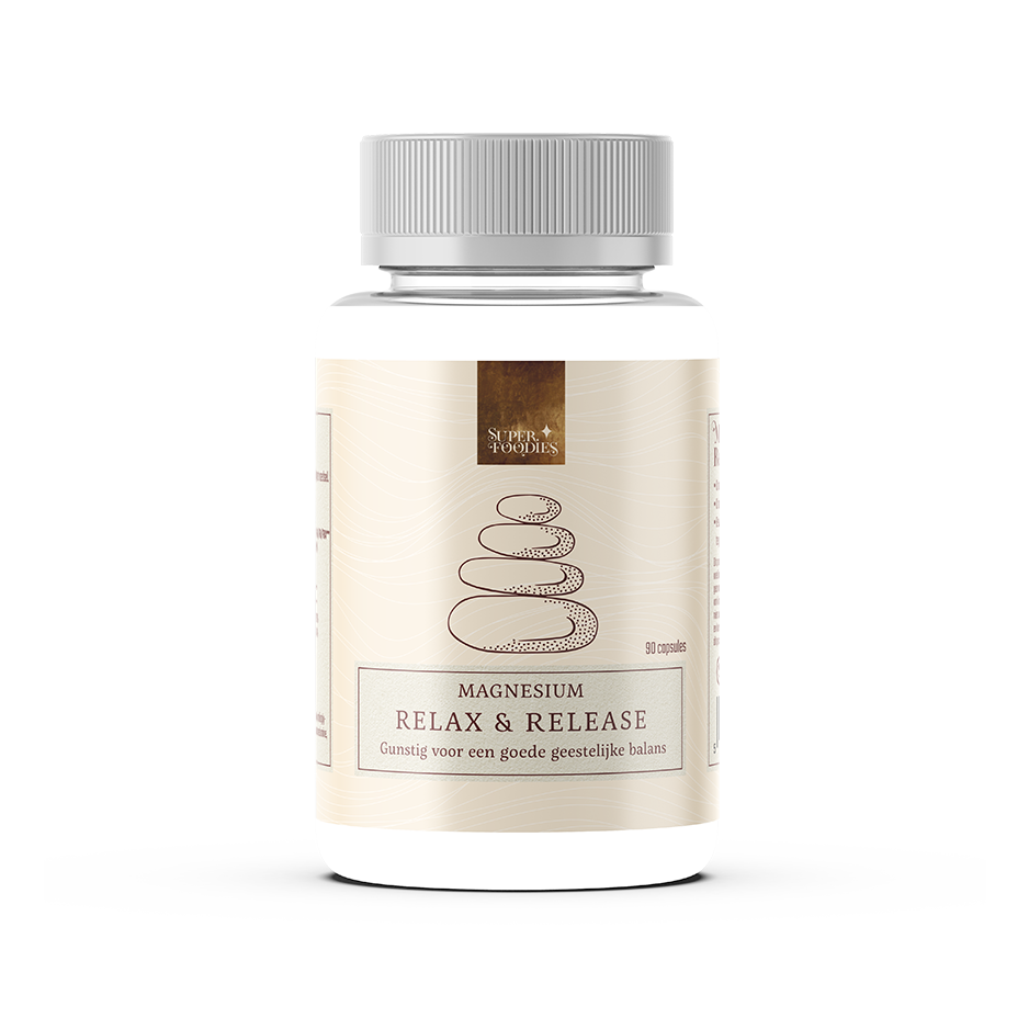 Magnesium Relax & Release van Superfoodies | 60 tabletten